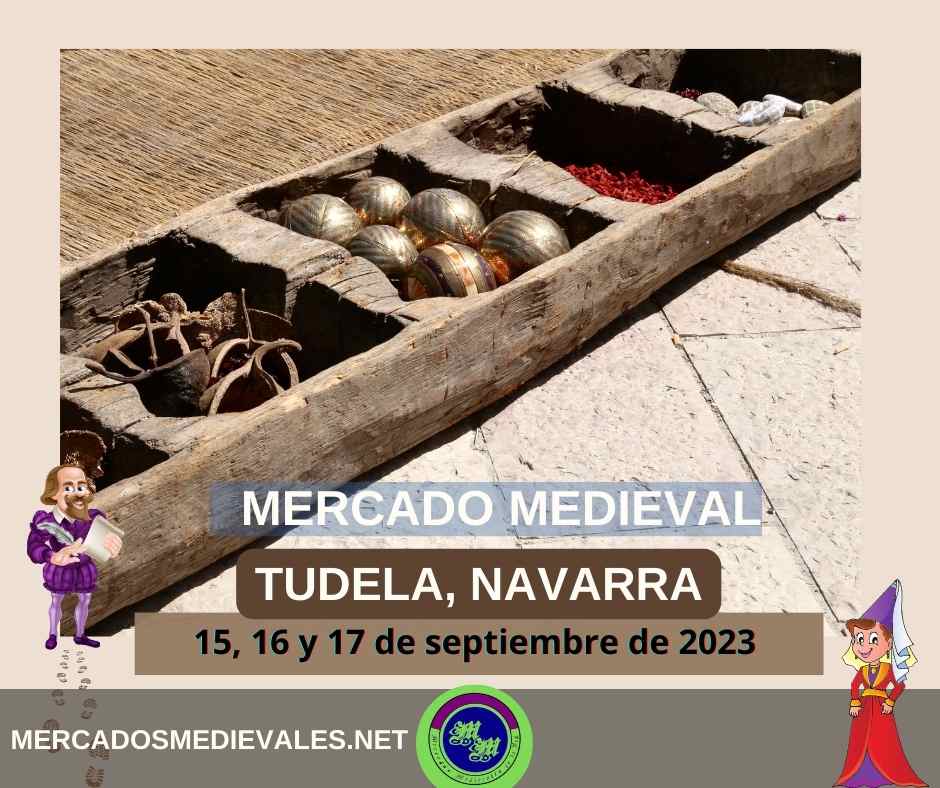 Mercado medieval en Tudela , Navarra