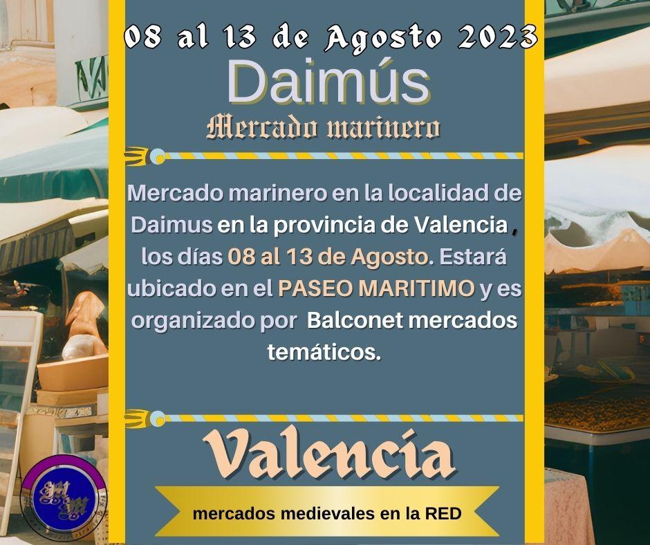 Mercado Marinero en Daimus , Valencia - Mercados medievales